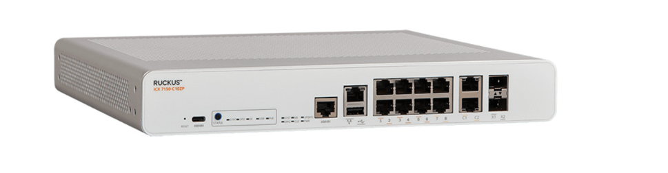 Ruckus 7150 10 Ports Manageable Layer 3 Switch ( ICX7150-C10ZP-2X10GR)