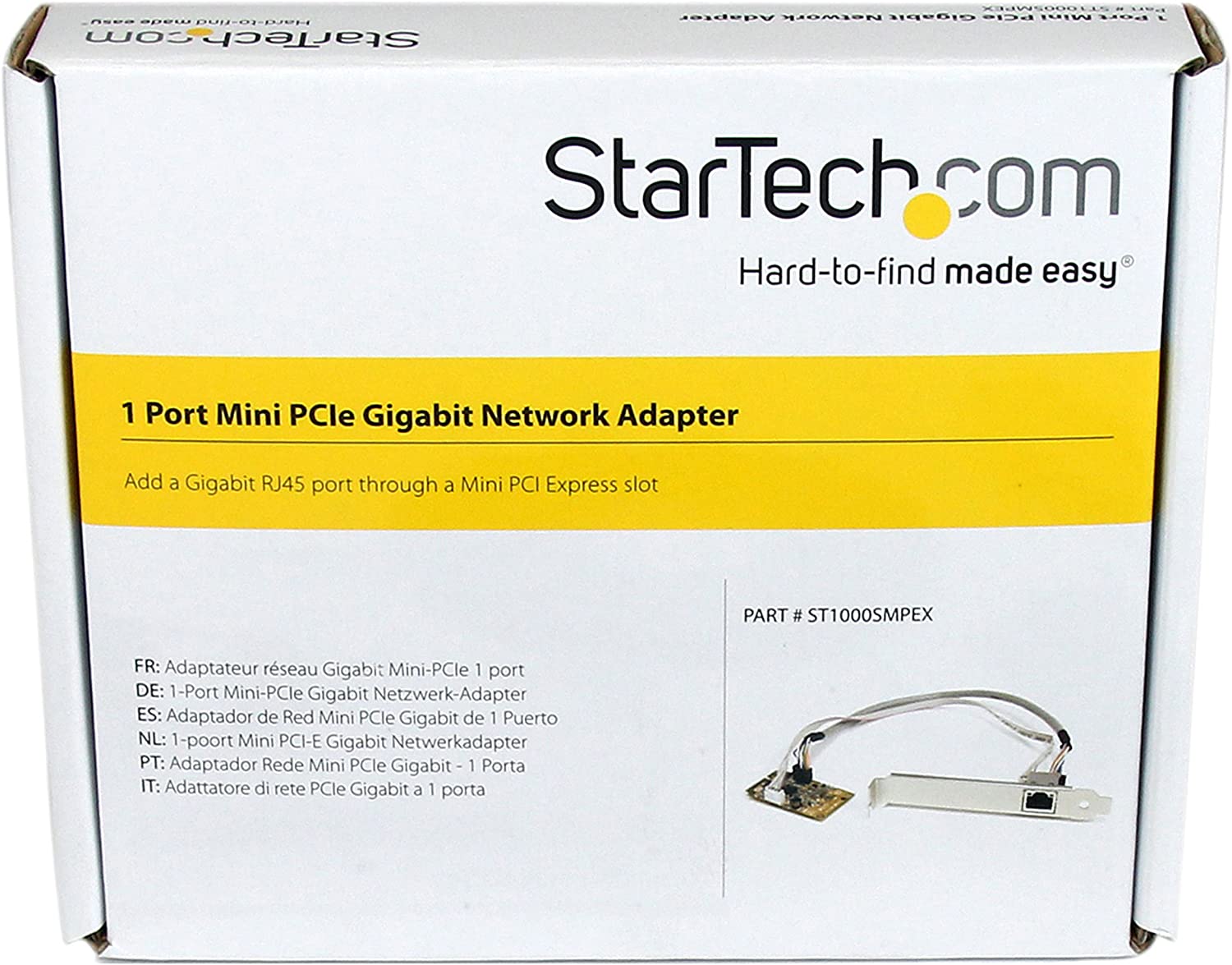 StarTech MINI PCI EXPRESS GIGABIT ETHERNET(ST1000SMPEX) (2 Years Manuf